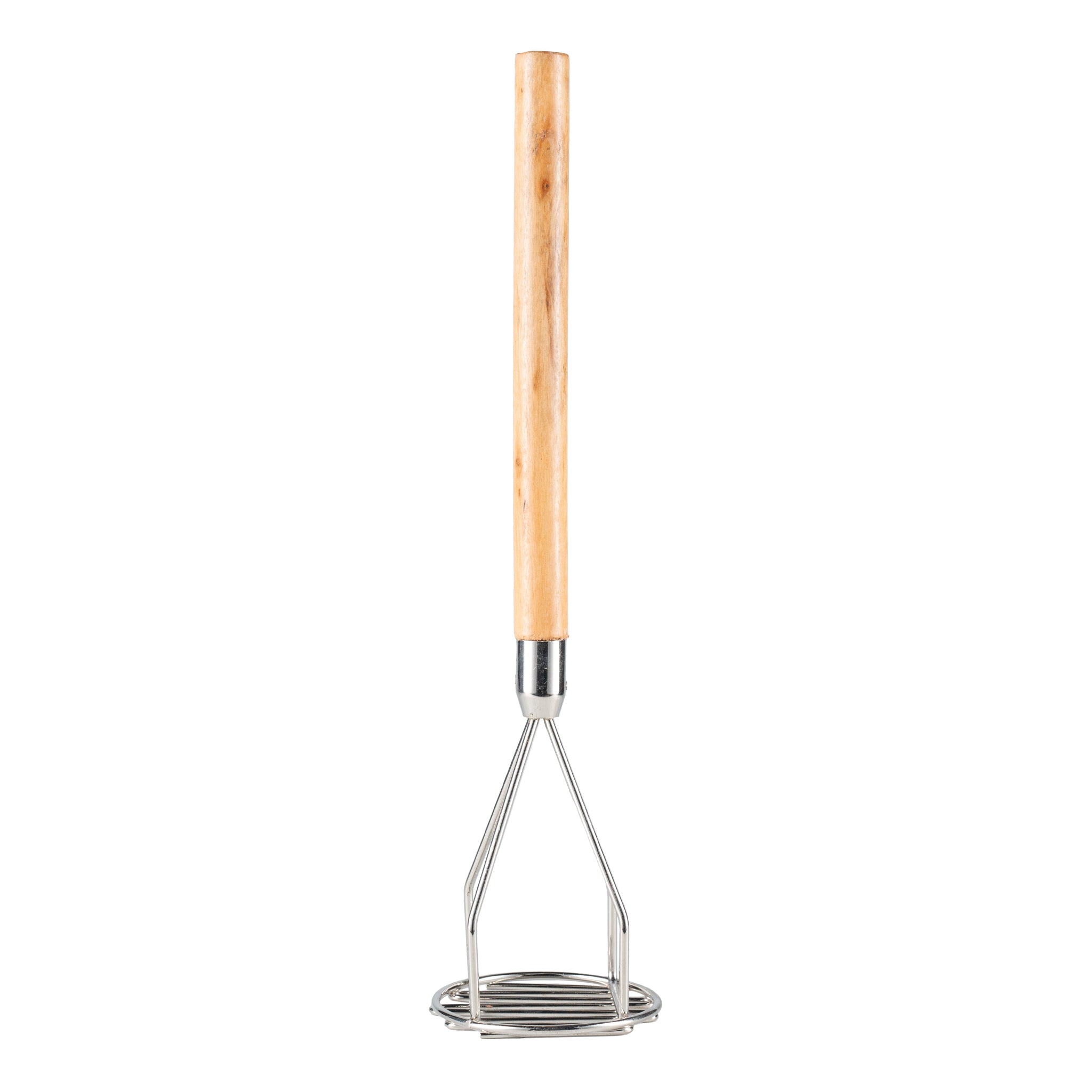 Browne Round Potato Masher, 18". Stainless Steel/Wood Handle - 575441 ...
