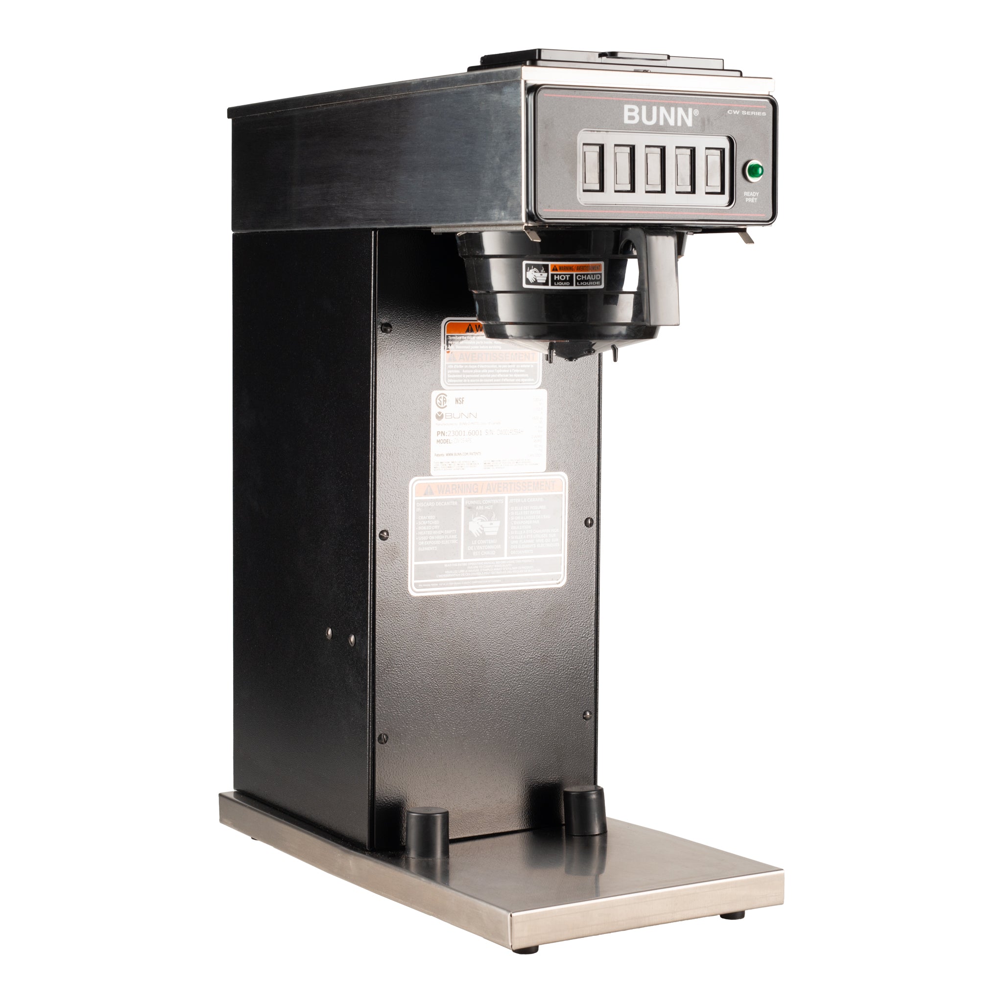 BUNN | CW15-APS Airpot Dispensed Coffee Brewer, 120V, Black – Russell ...