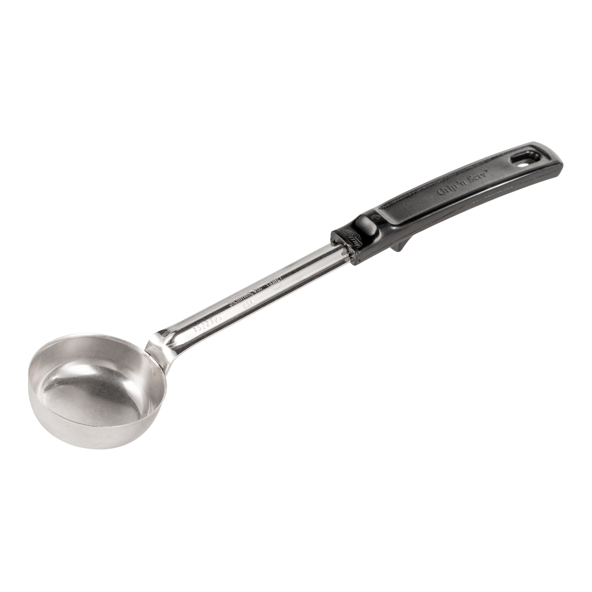 Vollrath | Grip N Serve Solid Round Spoodle, 2 oz, Black Handle ...