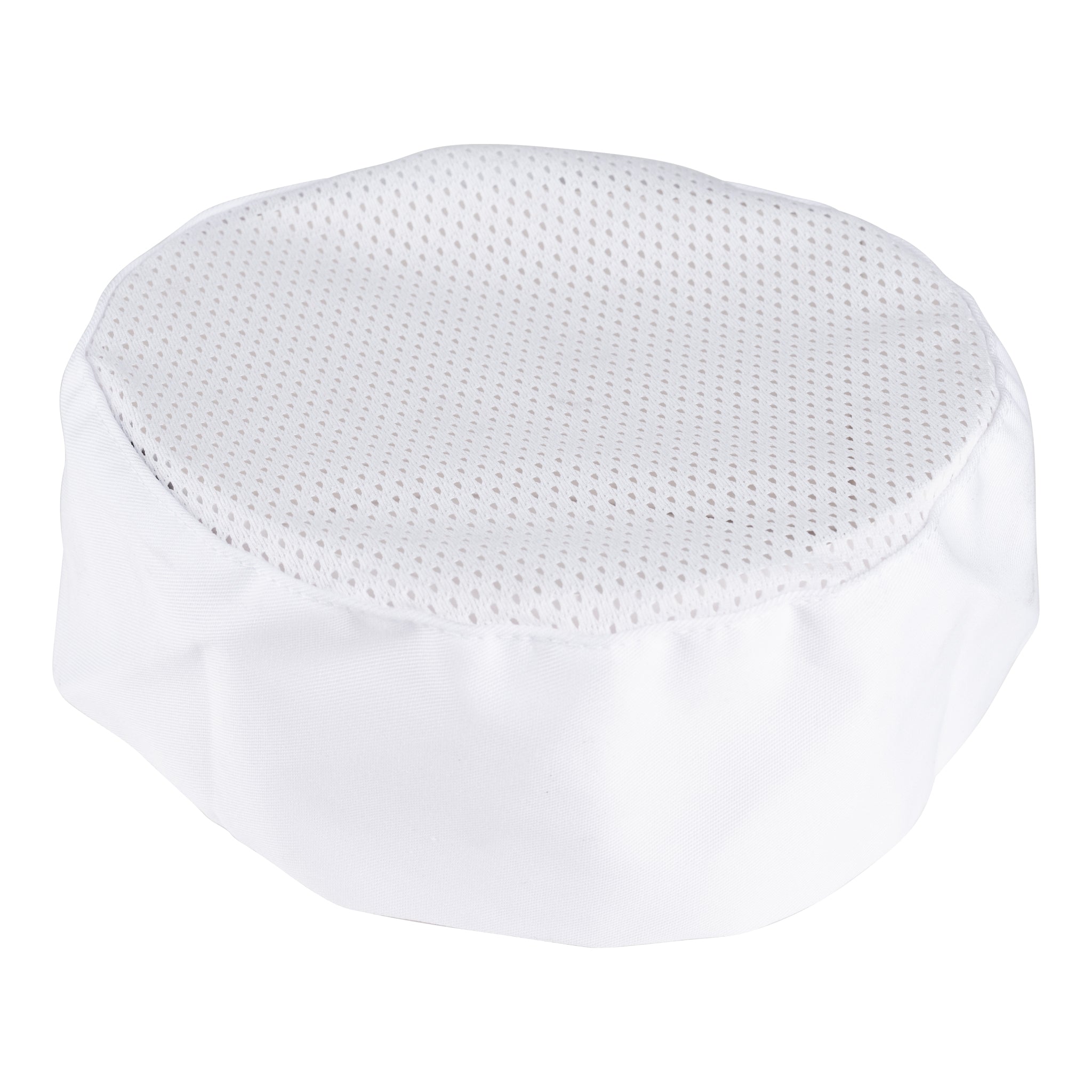 Premium Uniforms | Pill Box Cap w Mesh Top, White – Russell Hendrix