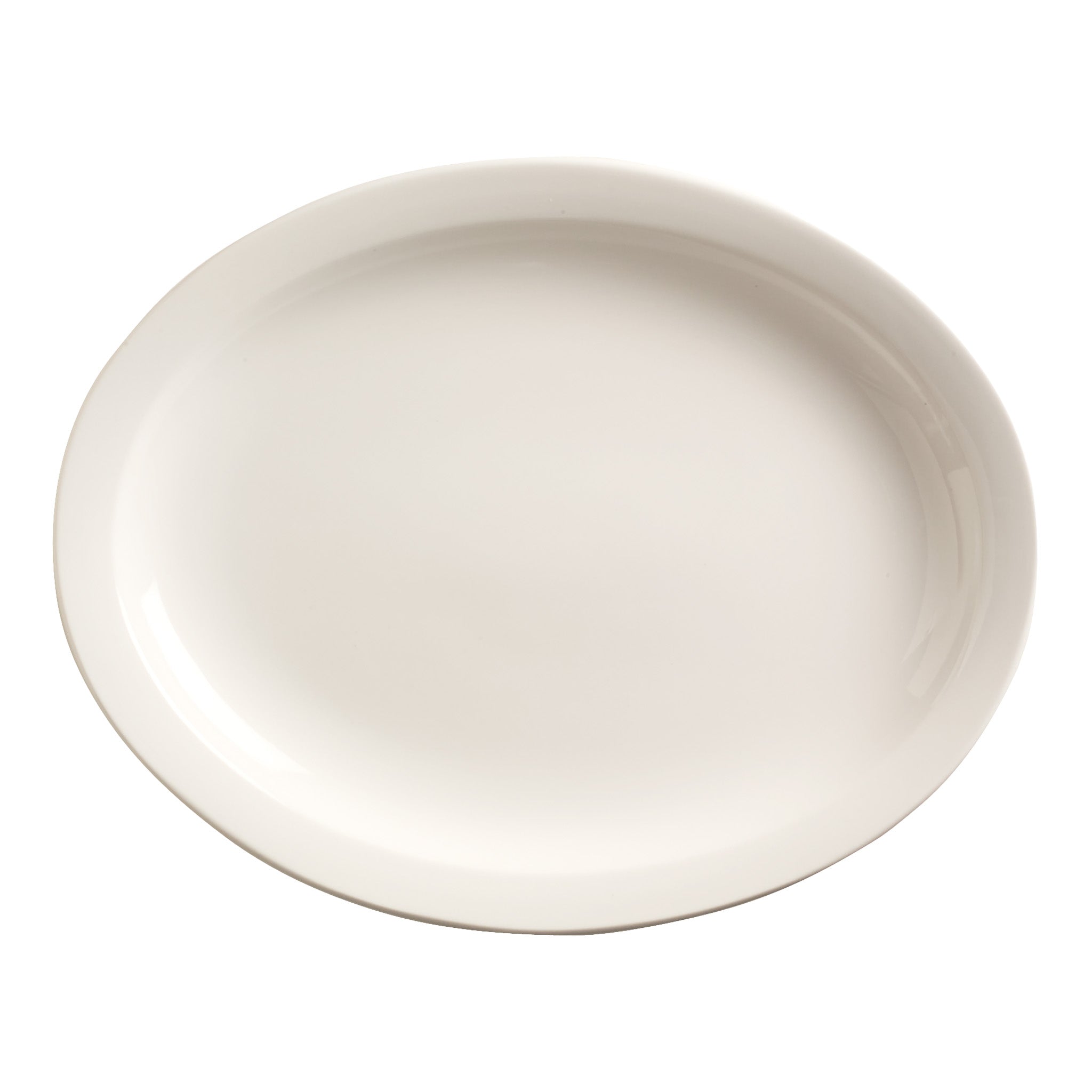 Libbey World Tableware Porcelana Narrow Rim Oval Platter, 11.5", White ...