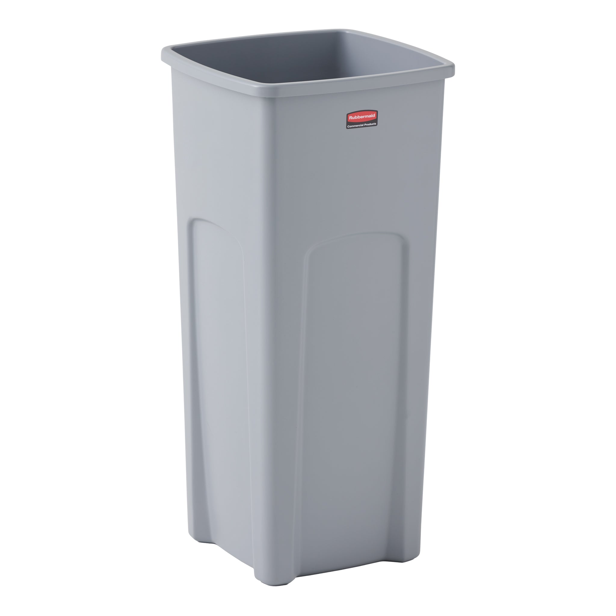 Rubbermaid Untouchable Square Container, 23 Gal, Grey - FG356988GRAY ...