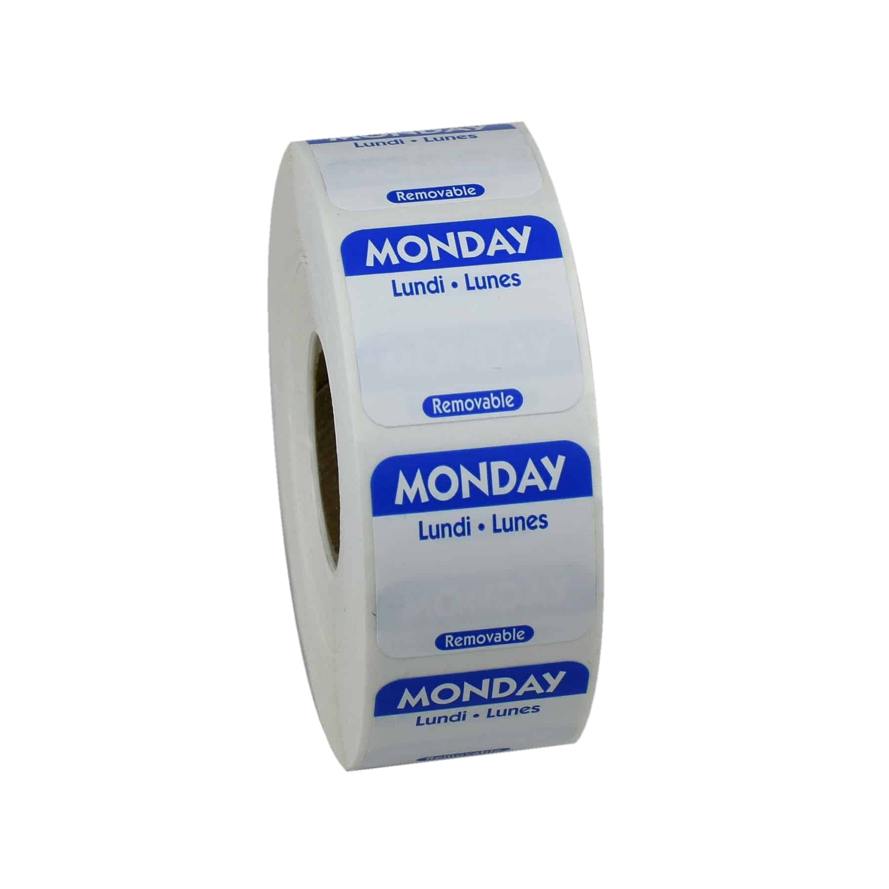 NCCO | Removable Day of the Week Labels, Monday (Roll of 1000 ...