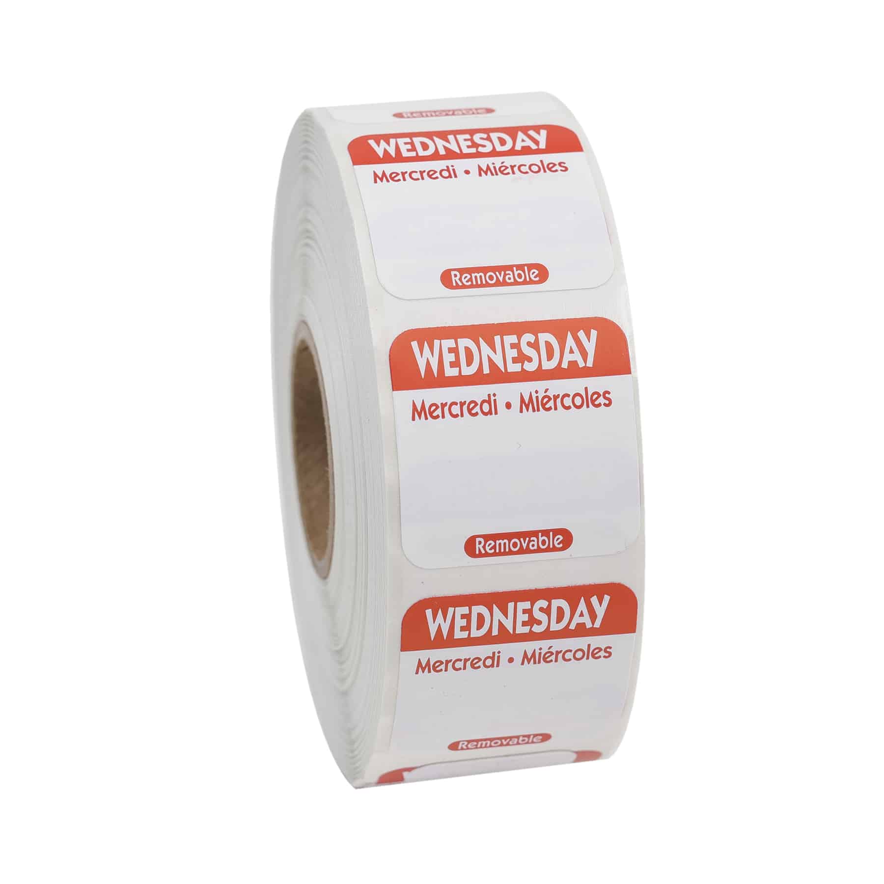 NCCO | Removable Day of the Week Labels, Wednesday (Roll of 1000 ...