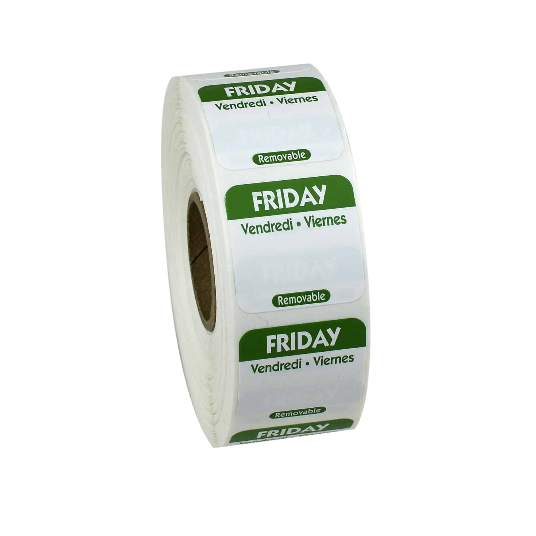 NCCO | Removable Day of the Week Labels, Friday (Roll of 1000 ...