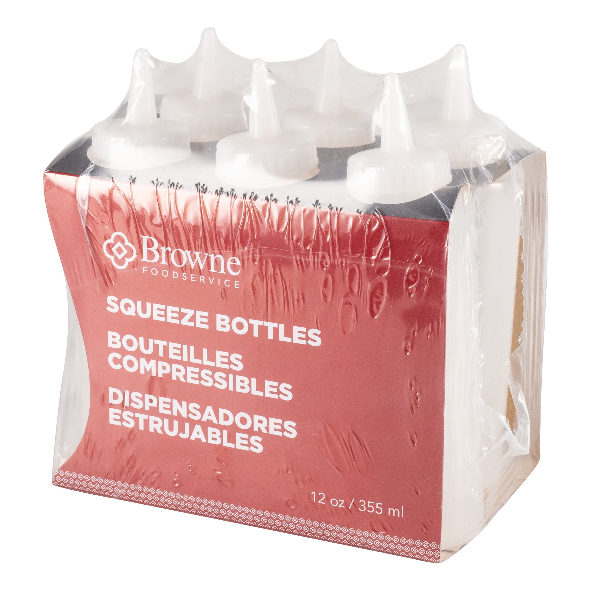 Browne Squeeze Bottle, 12 oz, Red (6-pack) - 57801205 – Russell Hendrix