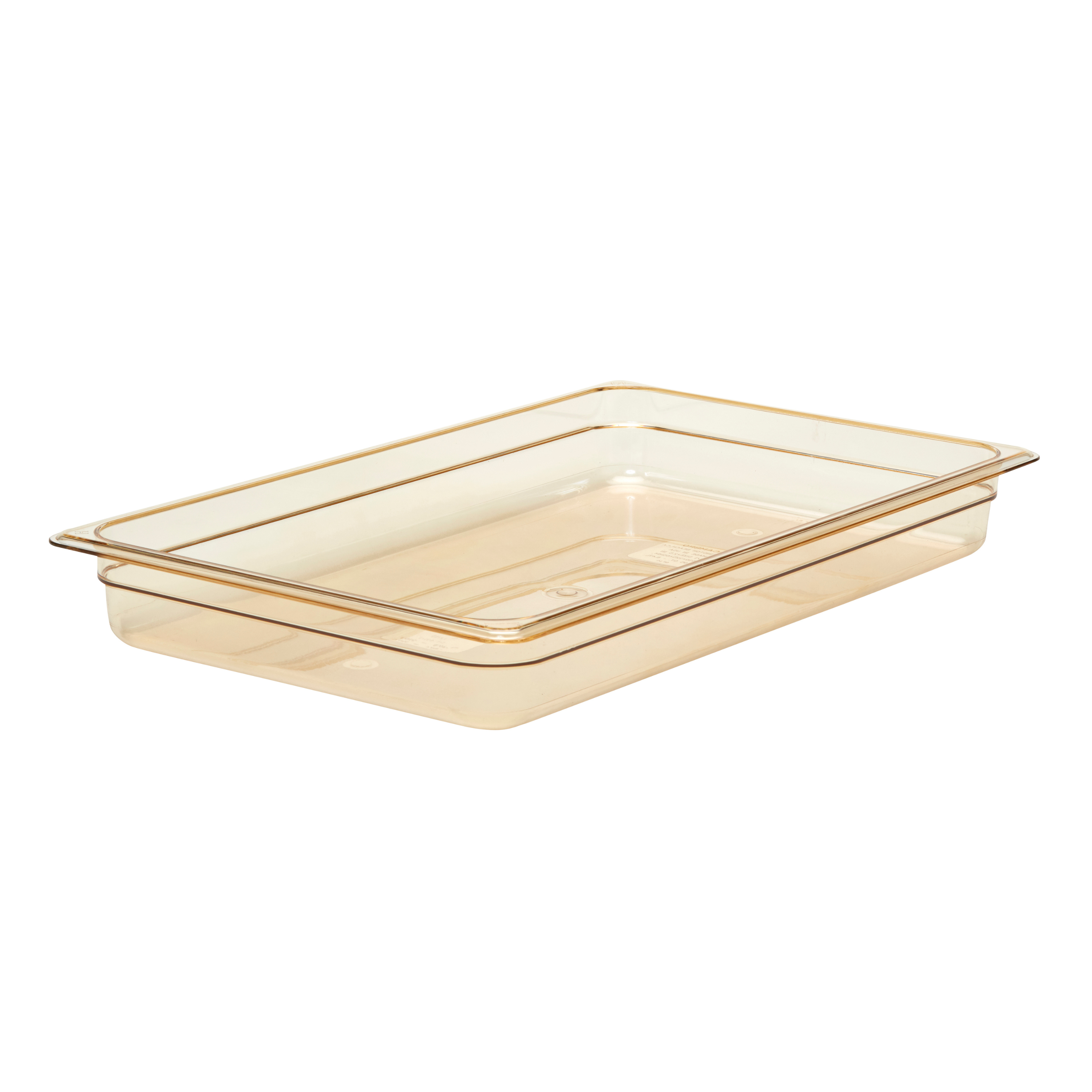 Cambro High Heat Full Size Food Pan, 2.5" Deep, Amber - 12HP150 ...