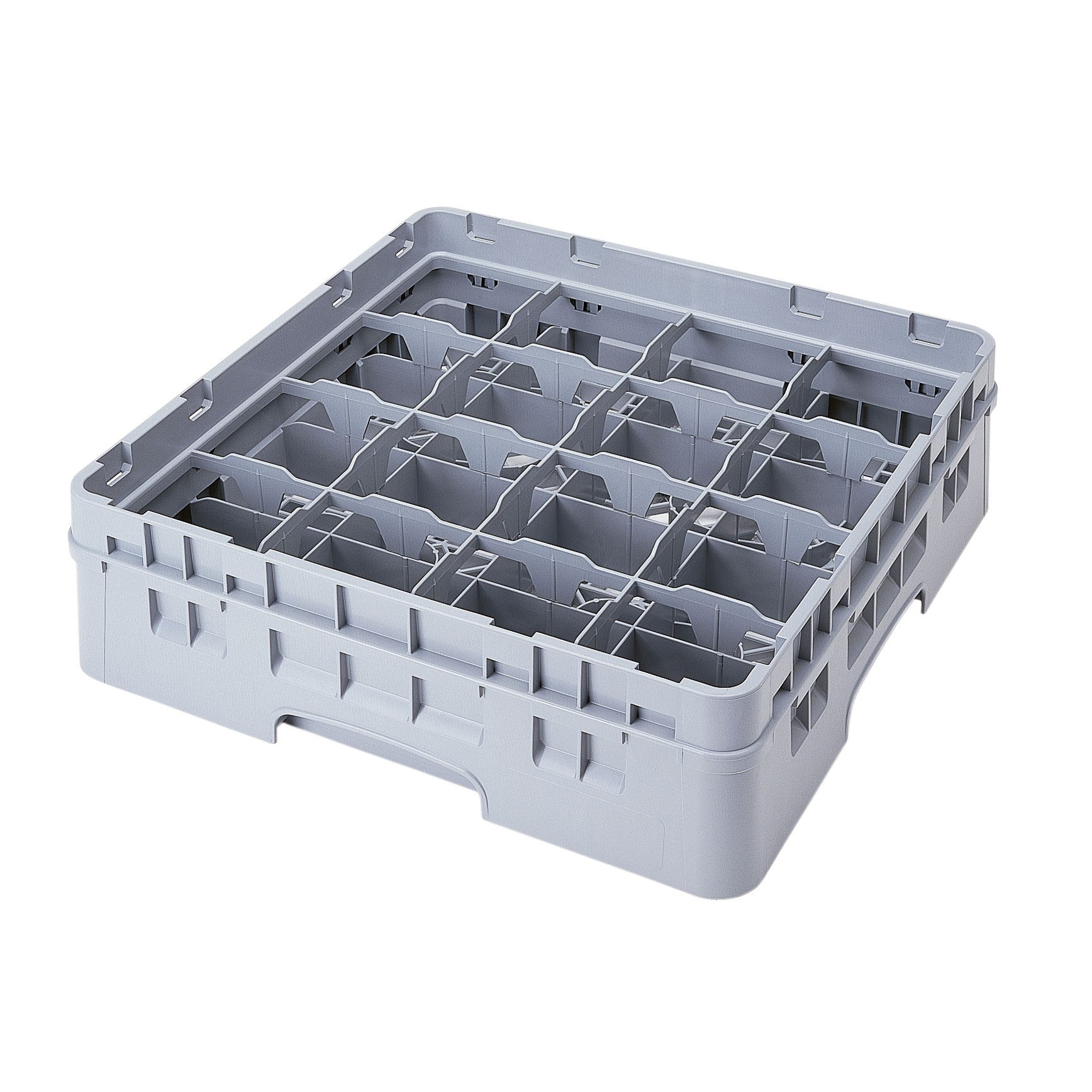 Cambro Camrack Cup Rack, 16 Compartment, 4 1/4" Height, Grey - 16C4141 ...