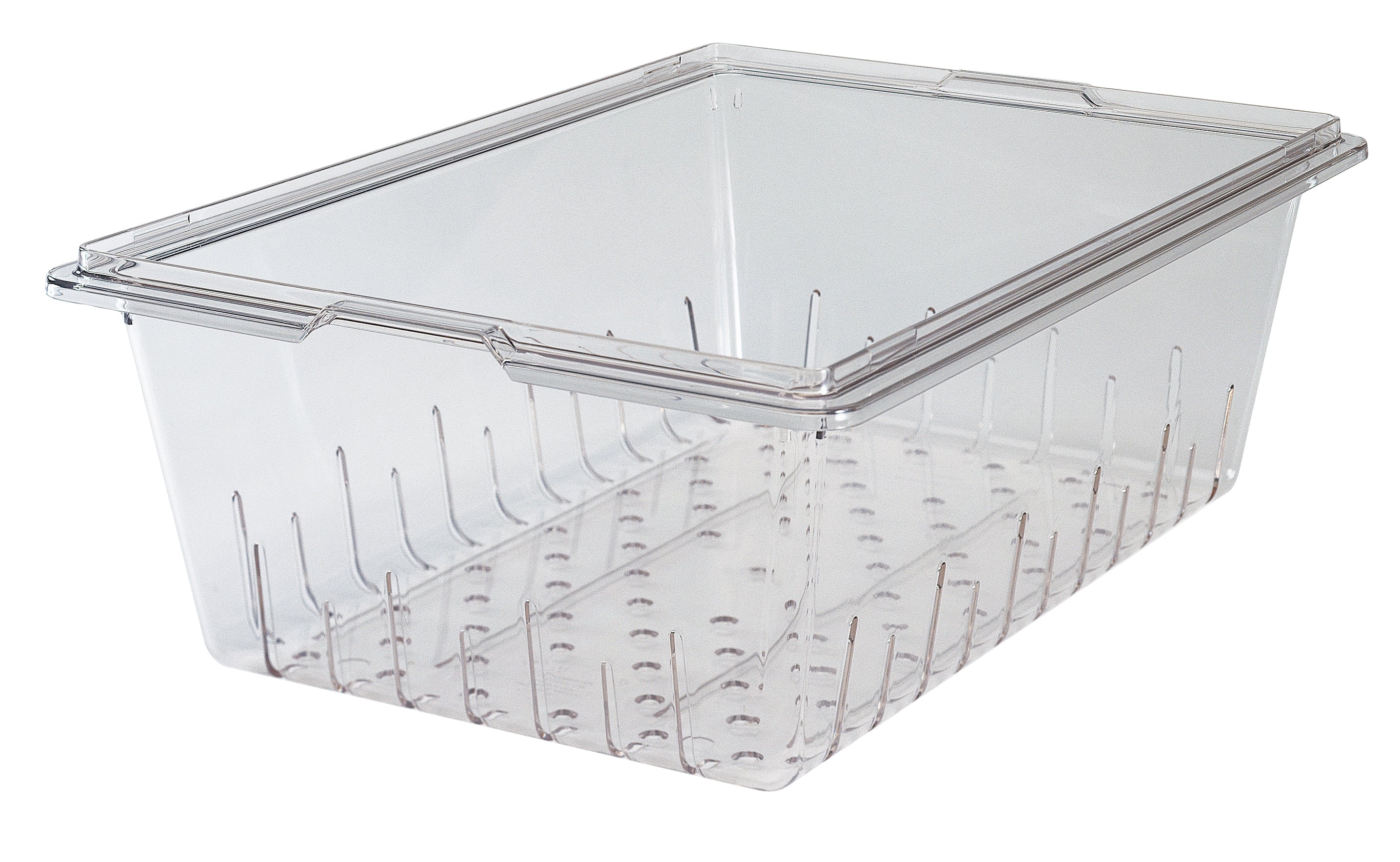 Cambro Camwear Full Size Food Storage Box Colander, 8" Deep, Clear - 1 ...