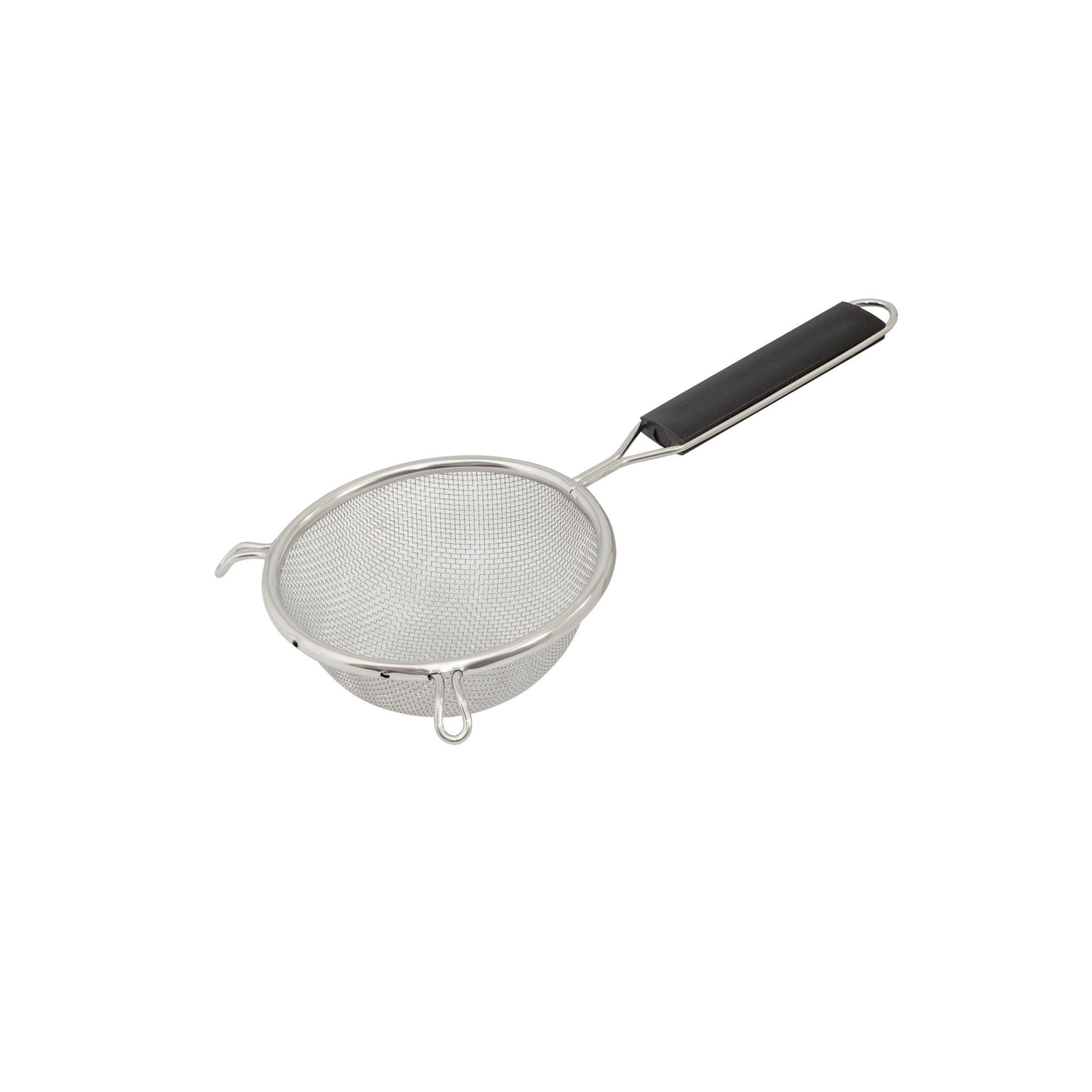 Browne Single Mesh Medium Strainer, 4.75", Stainless Steel w Plastic H ...