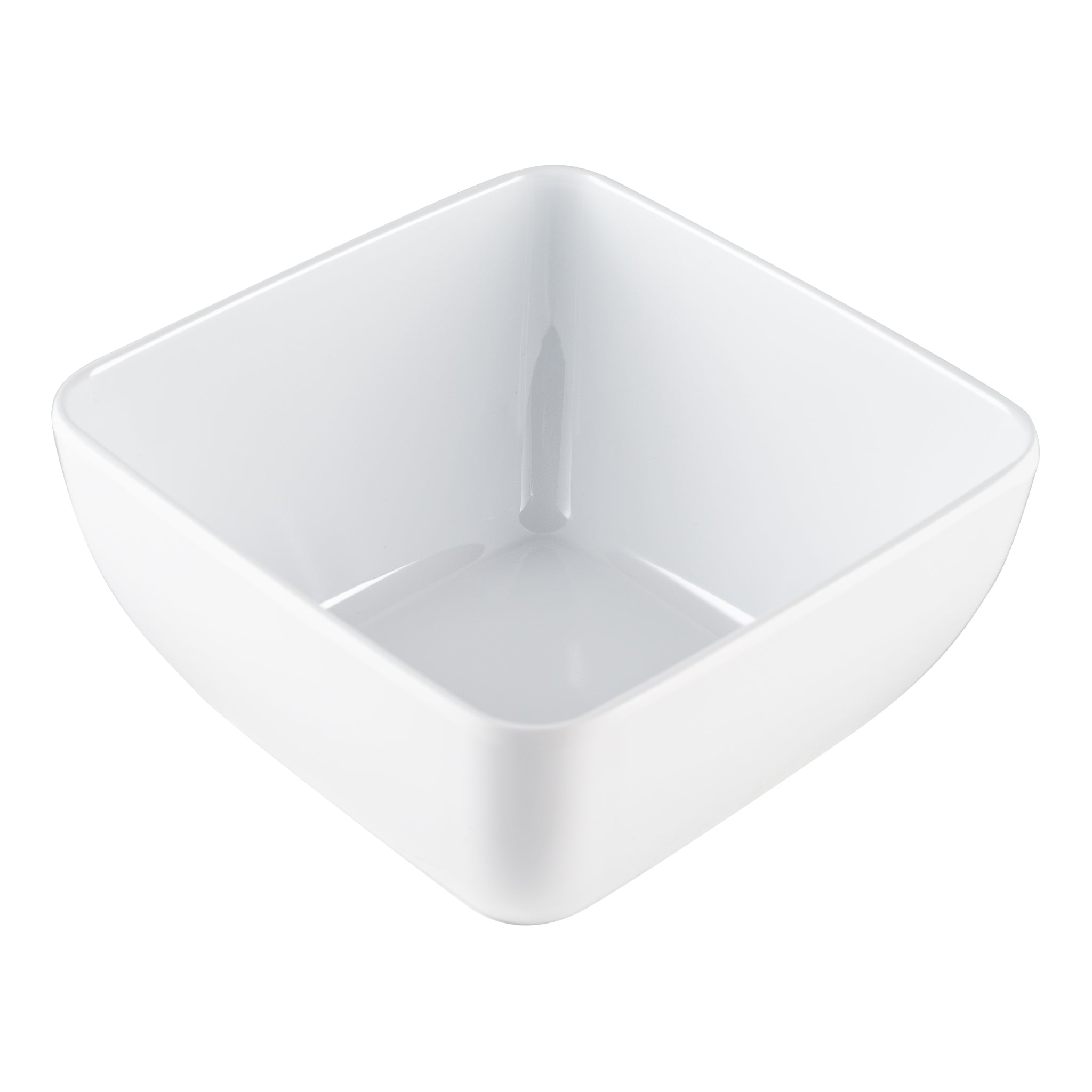 TableArt Square Bowl, White Plastic, 30 oz, FINAL SALE – Russell Hendrix