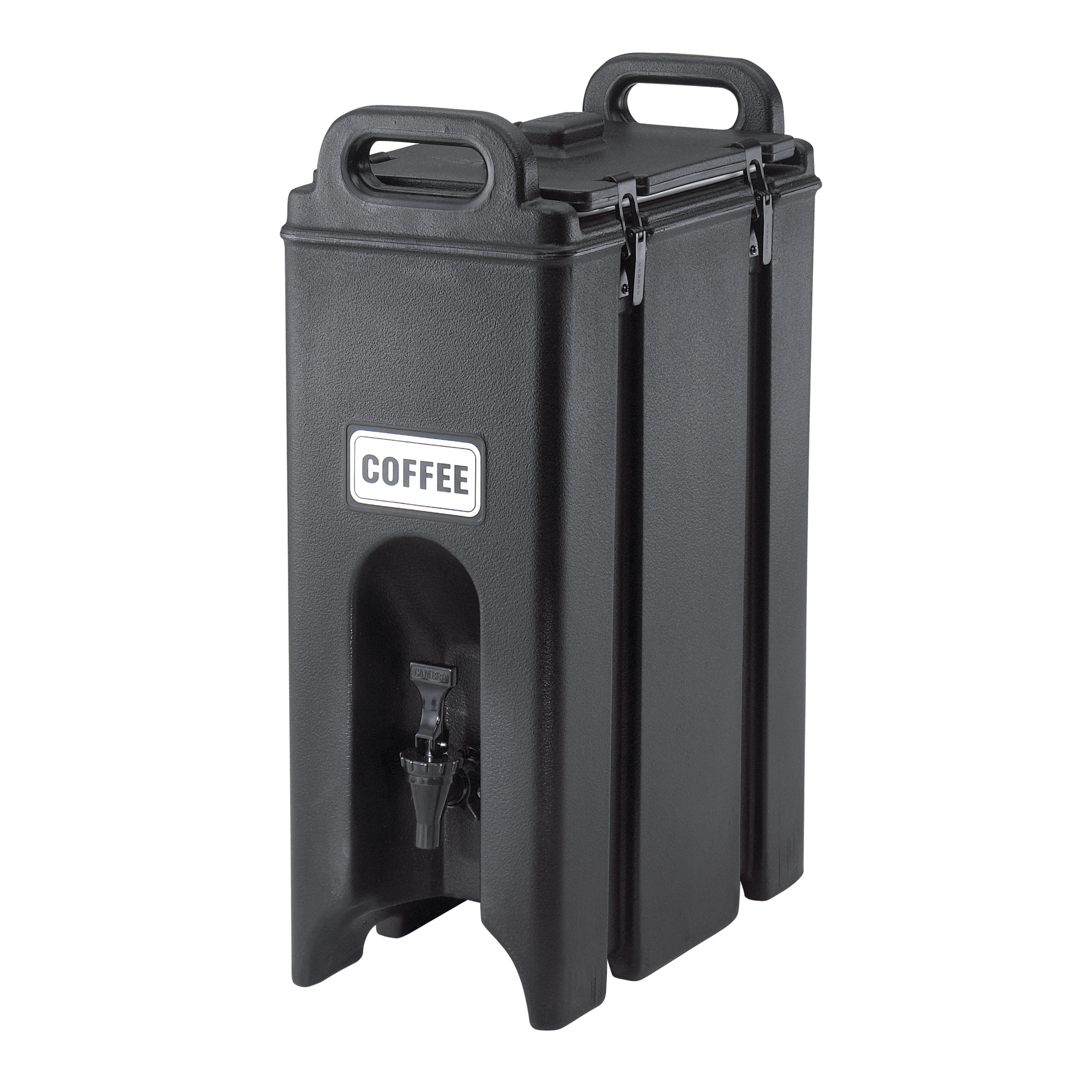 Cambro Camtainer Insulated Beverage Container, 4.75 Gal, Black - 500LC ...