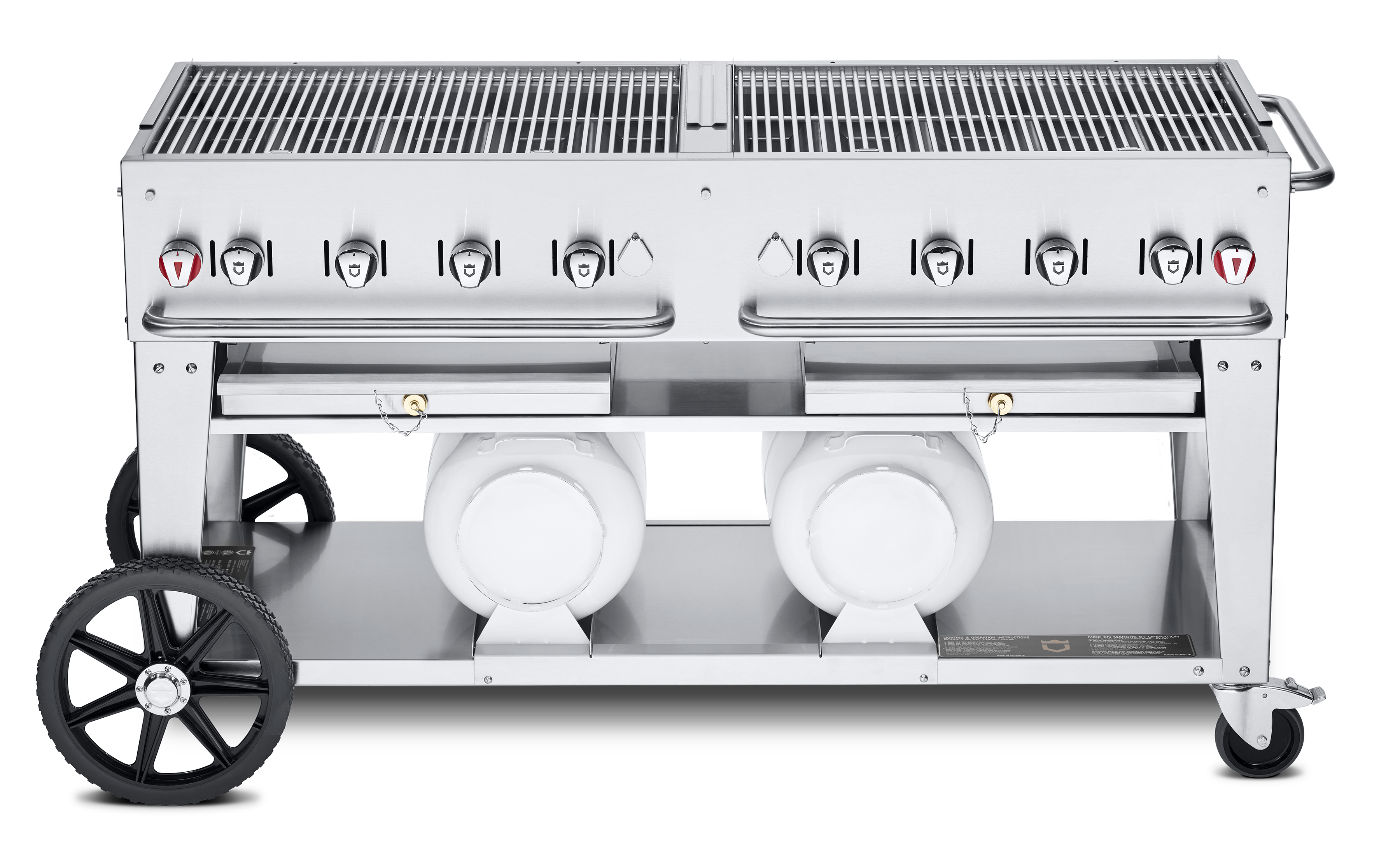 Crown Verity Club Series 60" Grill, Horizontal Tanks, Propane – Russell ...