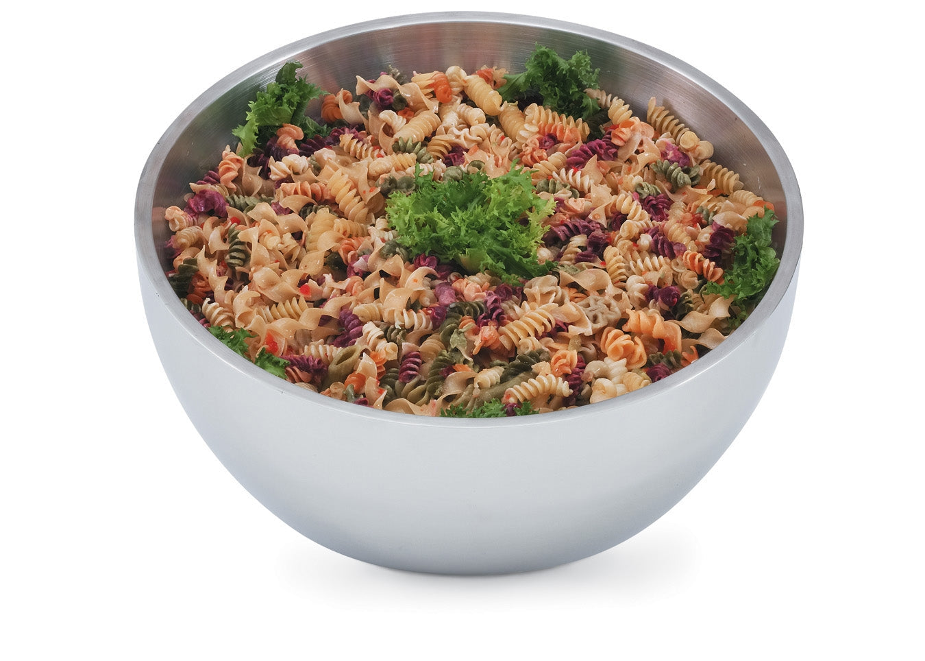 Vollrath Double-Wall Angled Insulated Display Bowl, 1.9 qt, Stainless ...